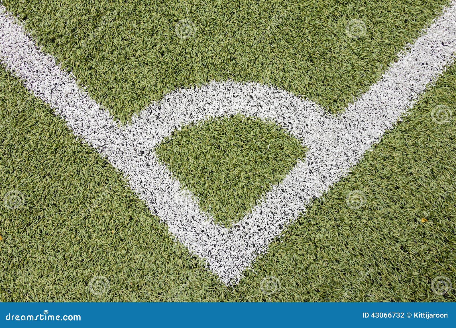 Triangle Corner on Soccer Field Stock Photo - Image of abstract, nature ...