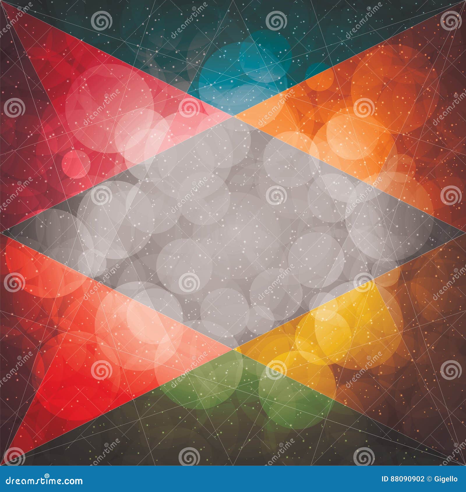 Triangle Cover Design Template Set Vector Illustration | CartoonDealer ...