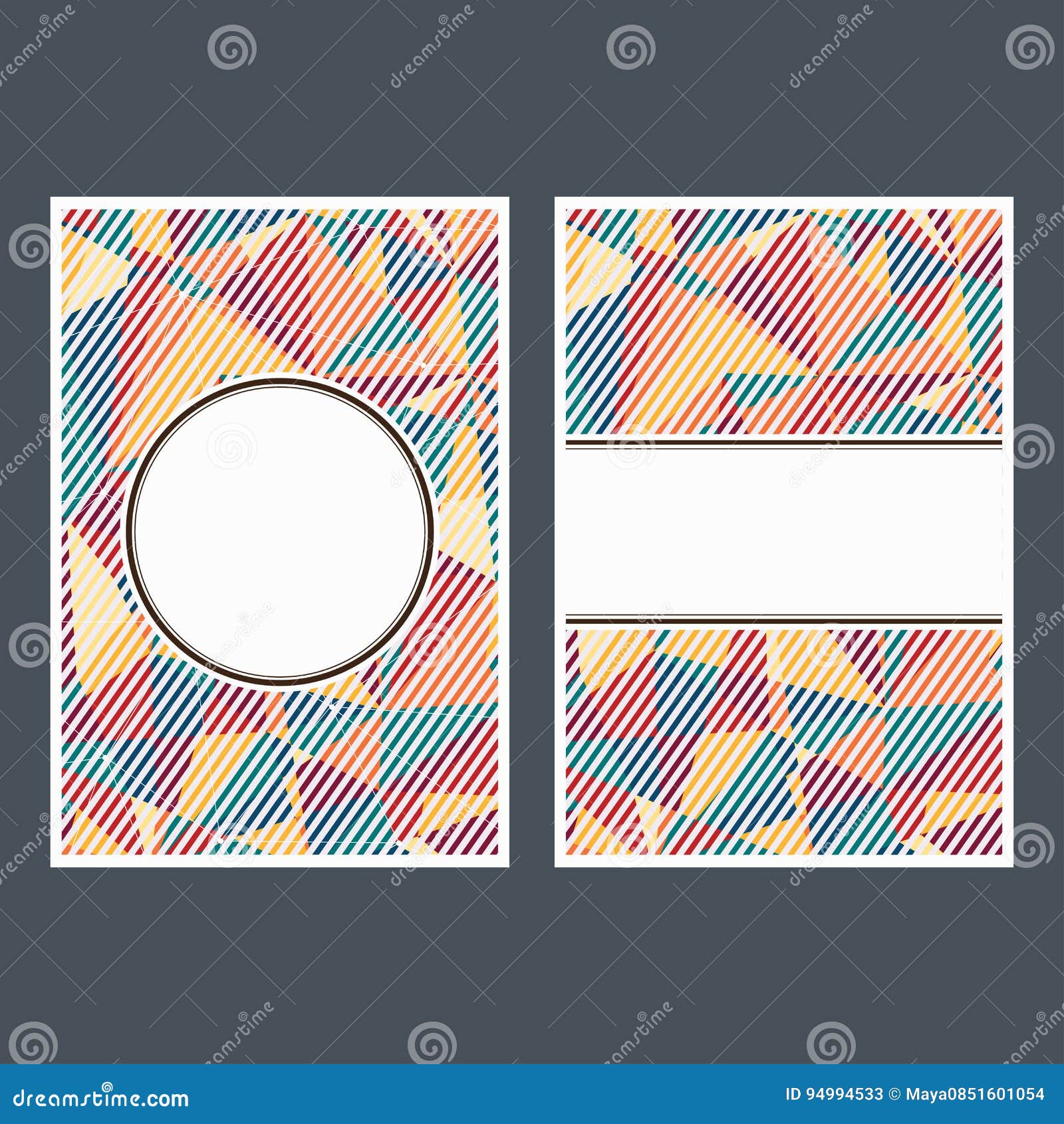 Triangle Cover Design Template Stock Illustration - Illustration of ...