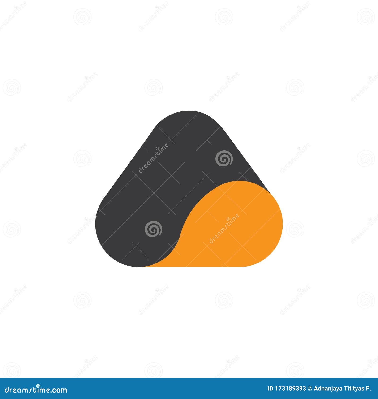 Triangle Curves 3d Abstract Logo Vector Stock Vector - Illustration of ...