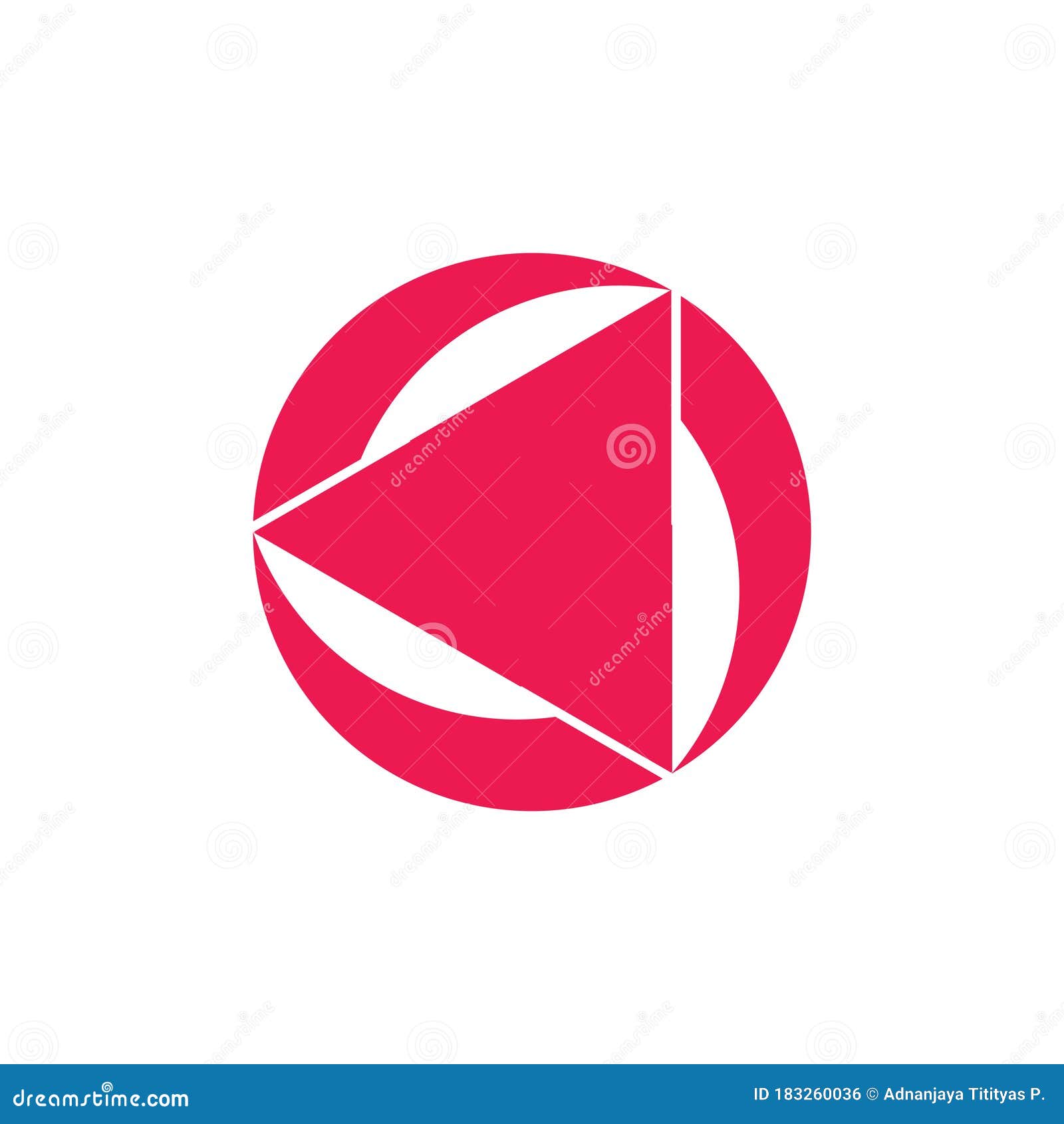 Triangle Curves Movement Rotate Logo Vector Stock Vector - Illustration ...