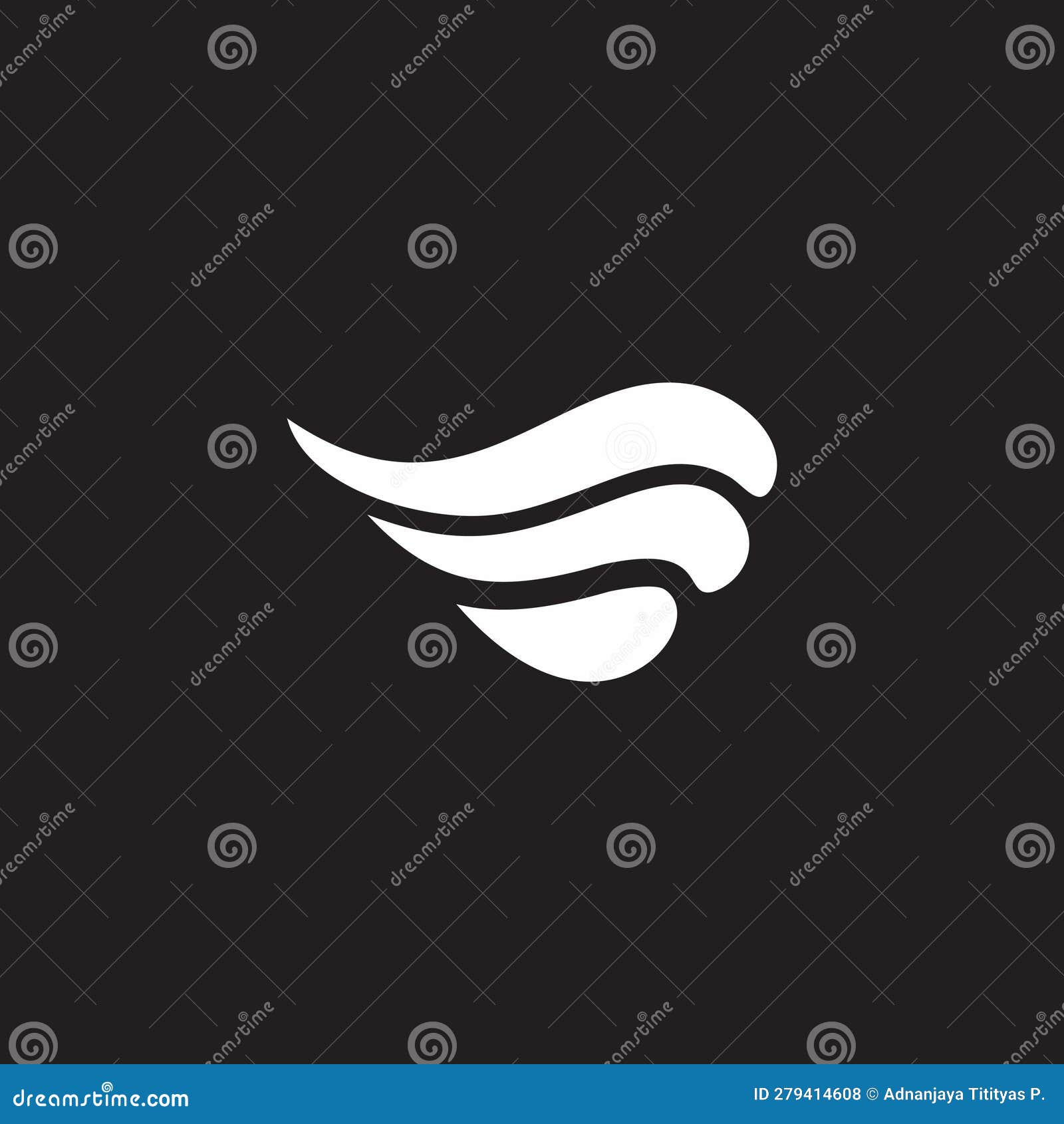 Triangle Curves Winds Smoke Logo Vector | CartoonDealer.com #279414608
