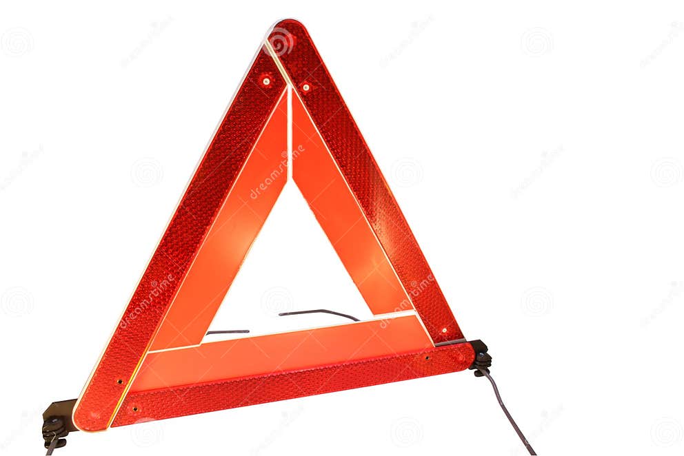 Triangle D'avertissement De Risque De Route Image stock - Image du ...