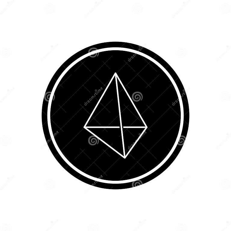 Triangle 3d icon vector stock illustration. Illustration of template ...