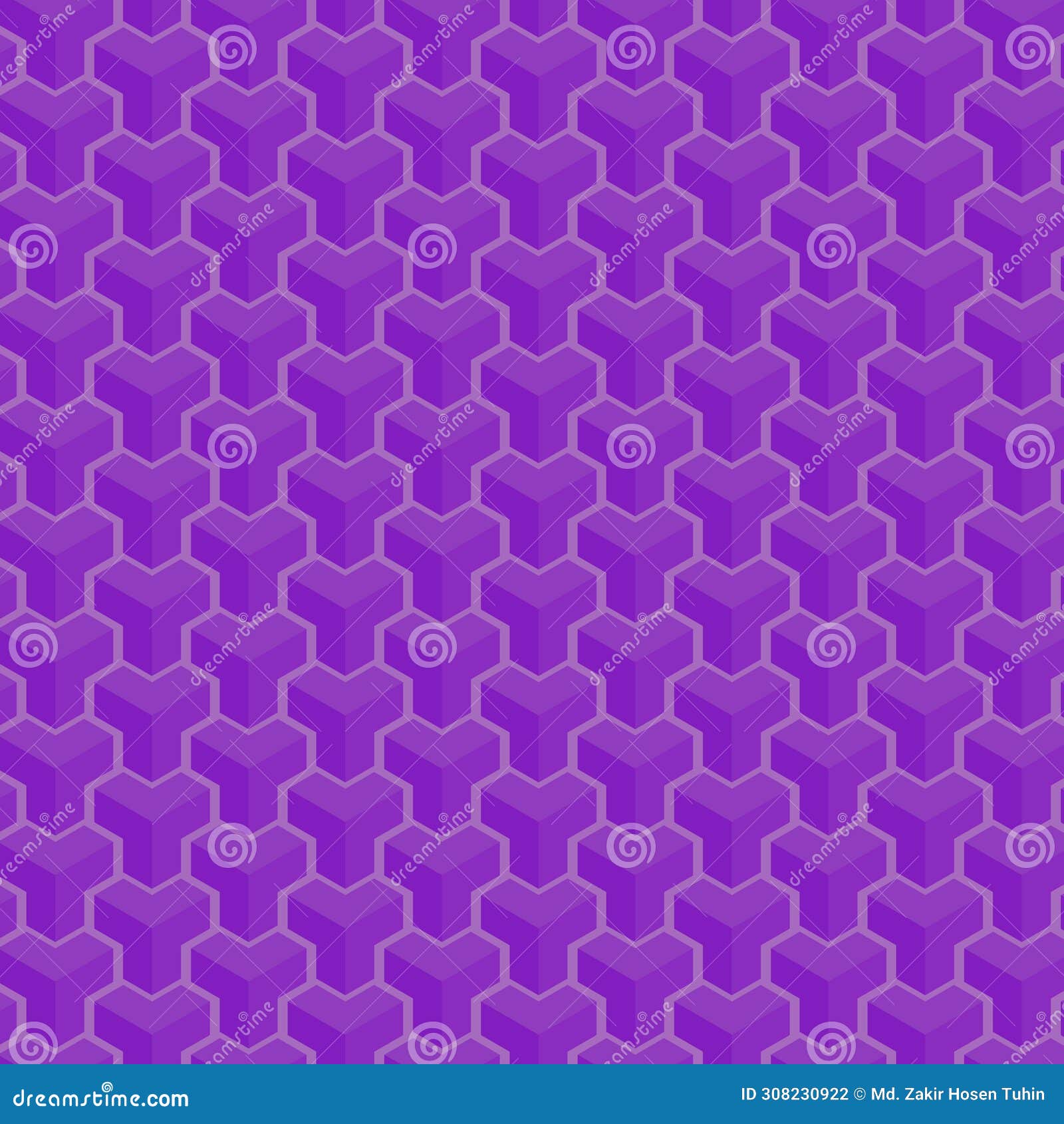 Triangle 3d Shape Seamless Background Pattern Vector Geometric Stock ...