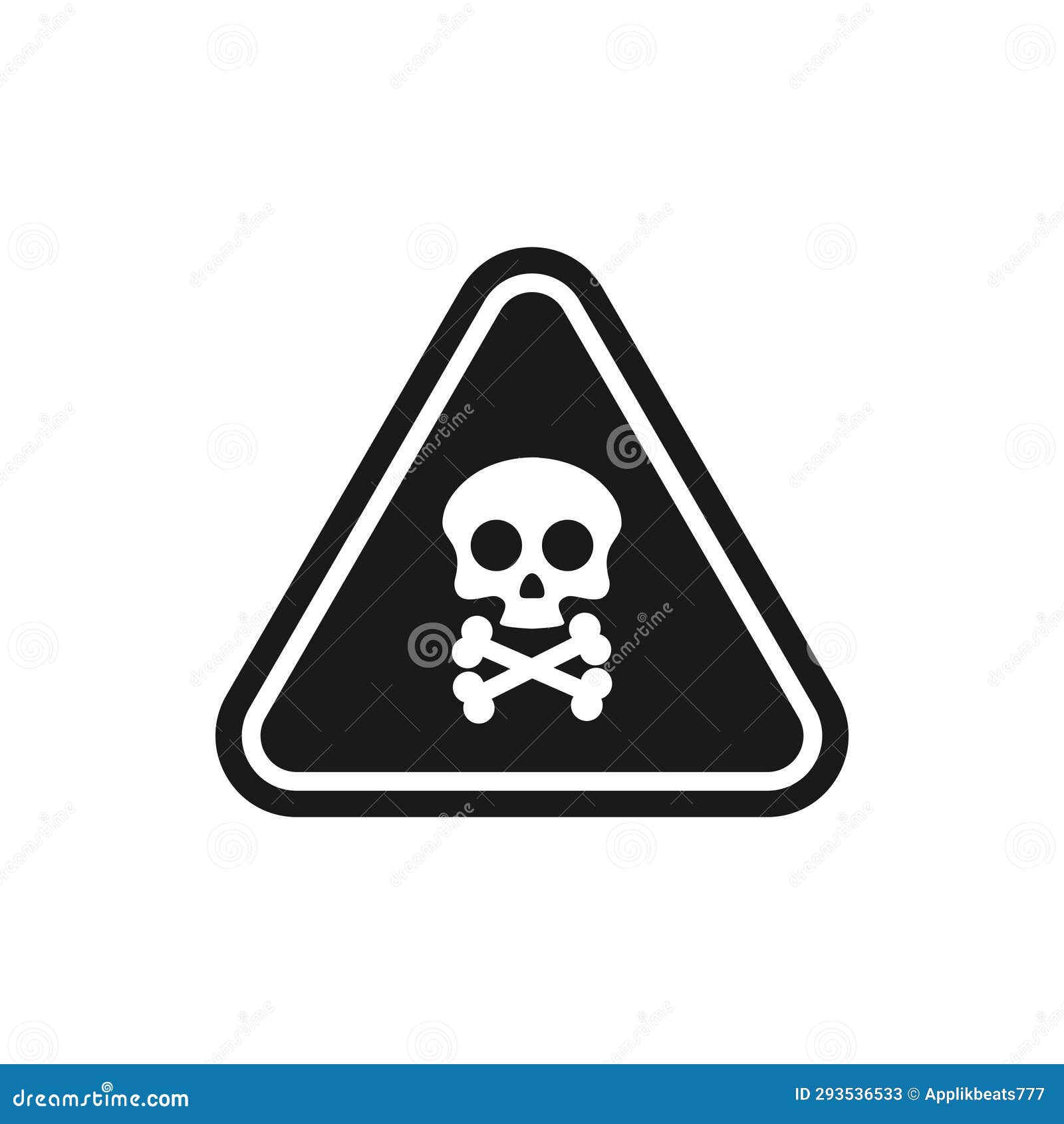 Triangle Danger Vector Sign Icon Stock Vector - Illustration of ...