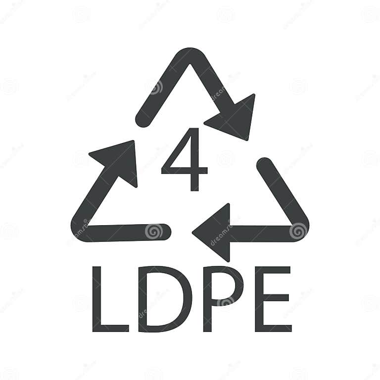 Triangle Des Flèches De Recyclage Symbole De Recyclage De Plastique