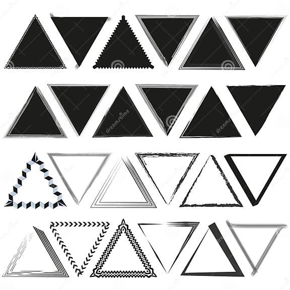 Triangle Design Elements Collection. Vector Illustration. EPS 10 Stock ...