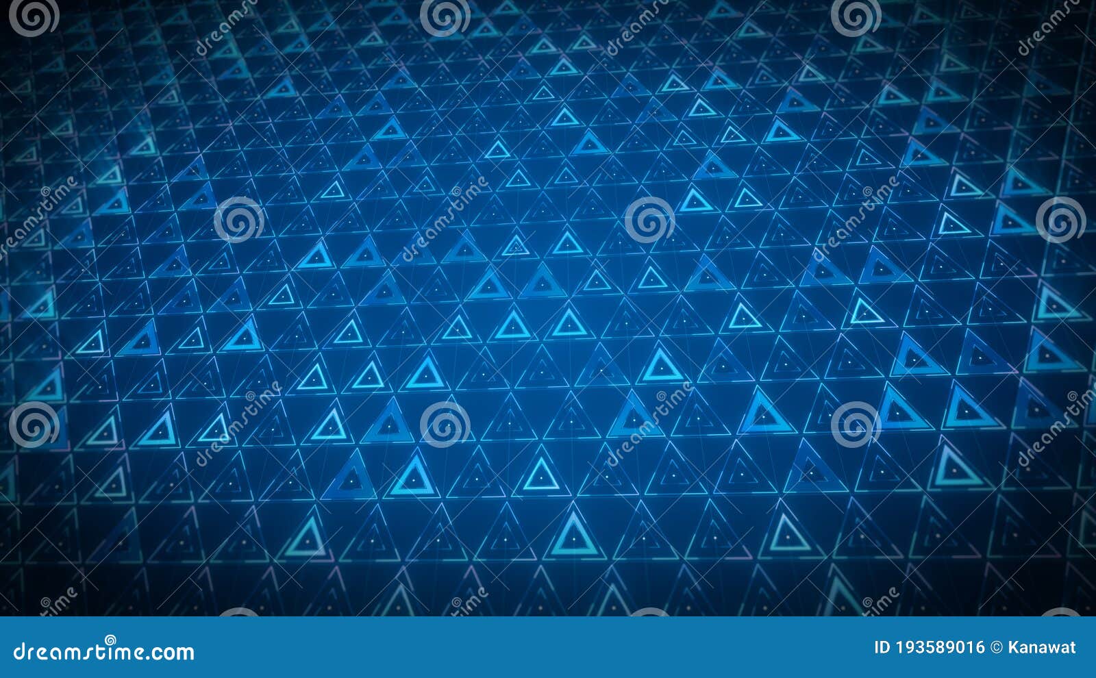 Triangle Design of Future Technology Digital Geometric Abstract ...