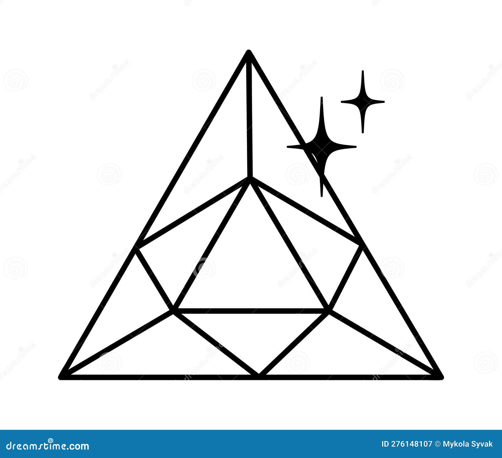 Triangle Diamond Gem stock vector. Illustration of abstract - 276148107