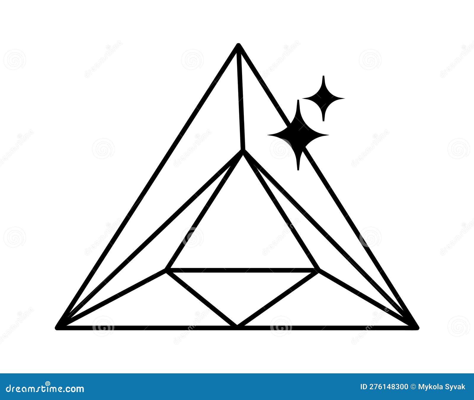 Triangle Diamond Gem stock vector. Illustration of background - 276148300