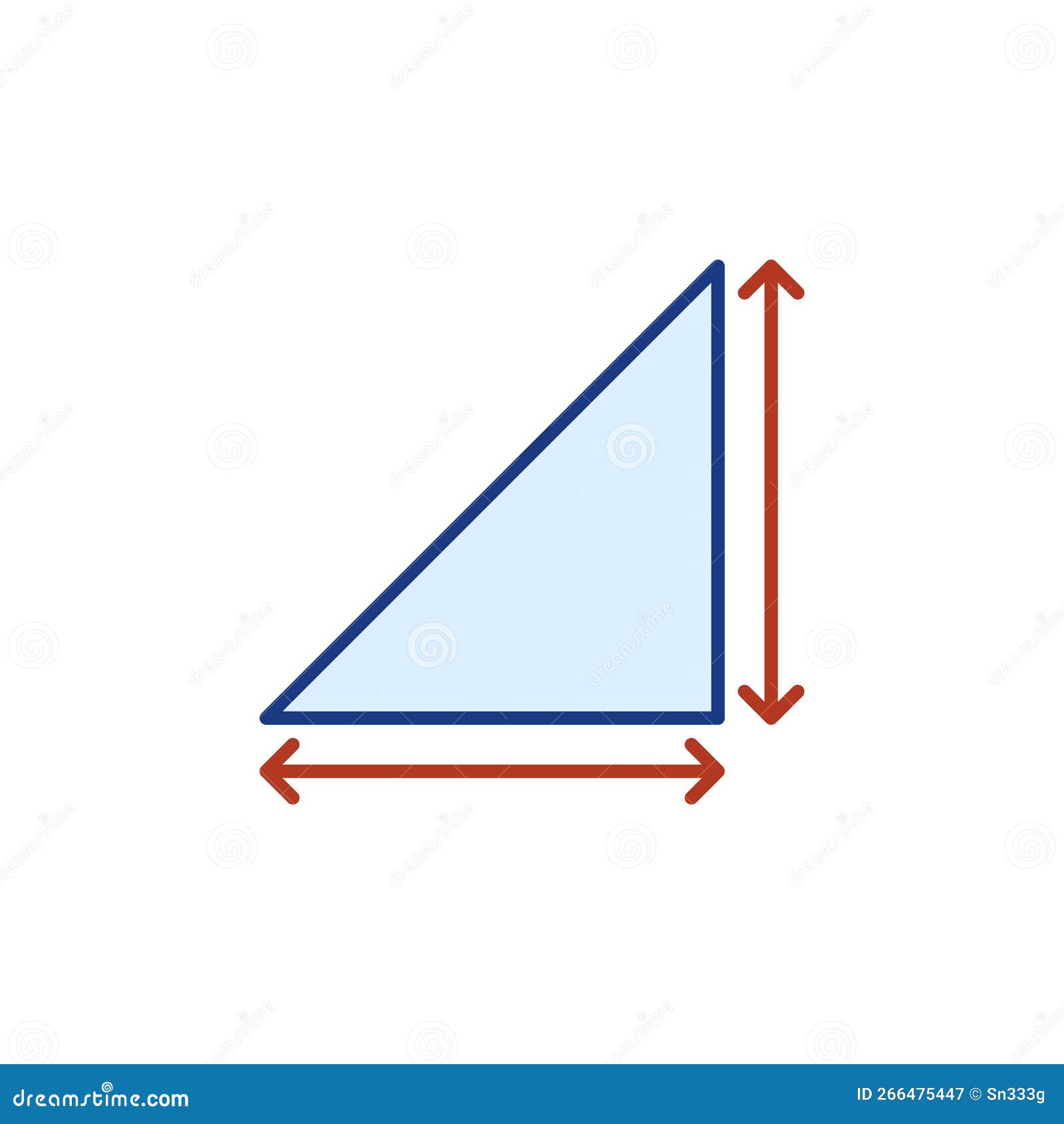 Triangle Dimensions Vector Concept Colored Icon or Symbol Stock ...