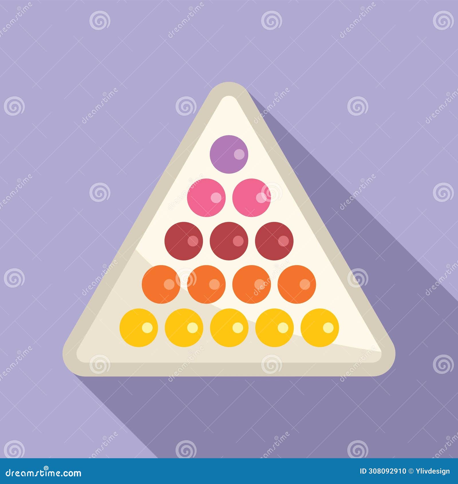 Triangle Dimple Toy Icon Flat Vector. Fidget Sensory Stock Illustration ...