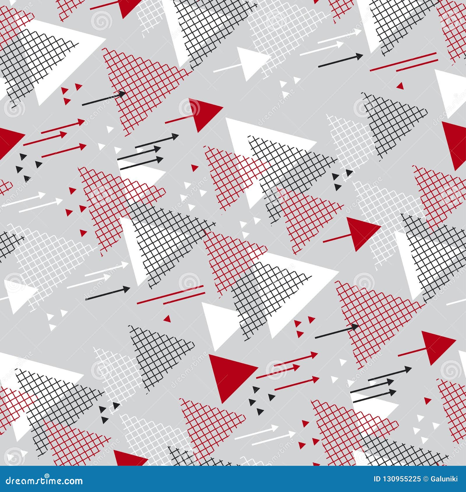 Triangle Direction Geometric Seamless Pattern Stock Vector ...