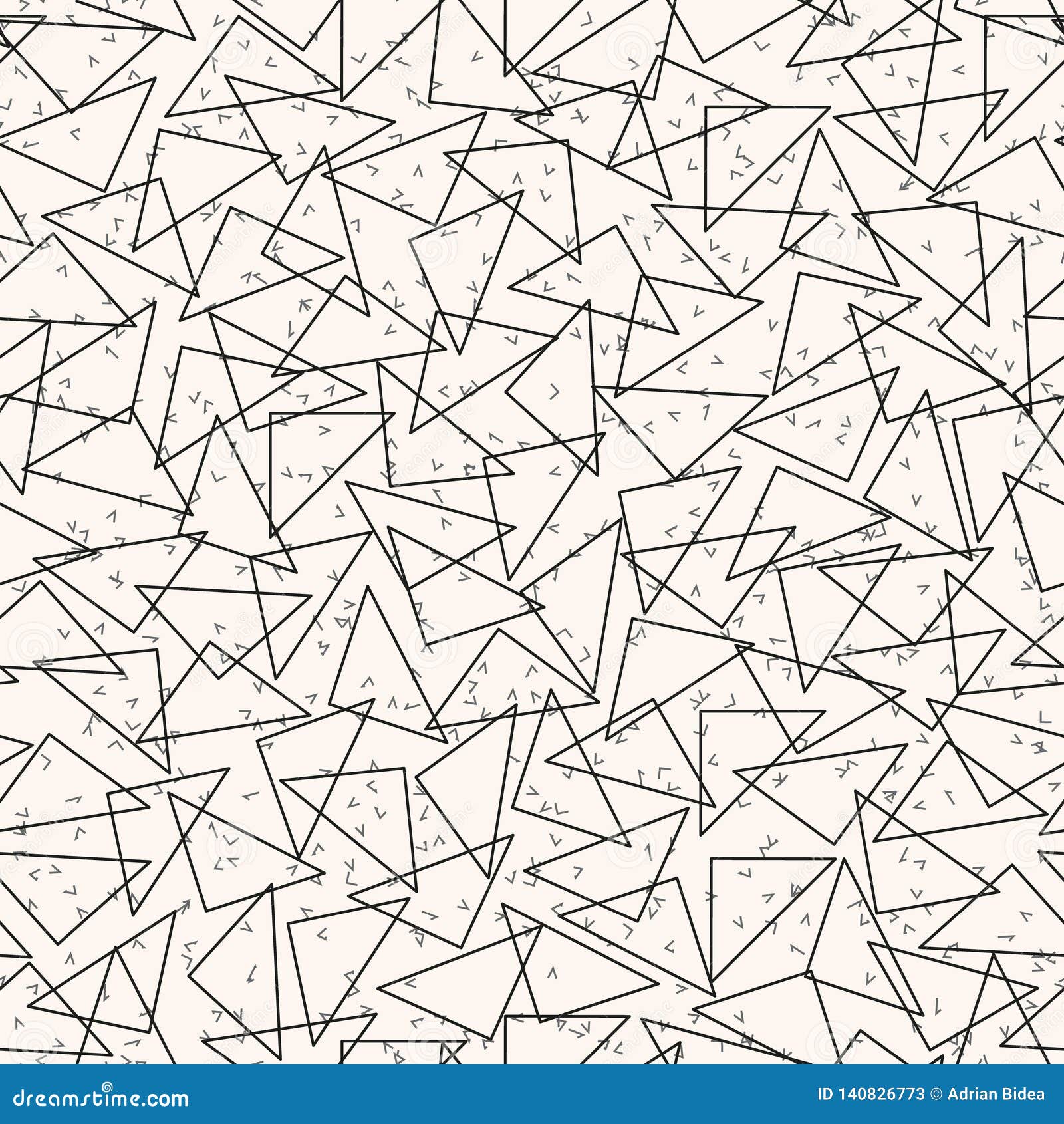 Triangle Disorder Seamless Pattern. Stock Vector - Illustration of ...