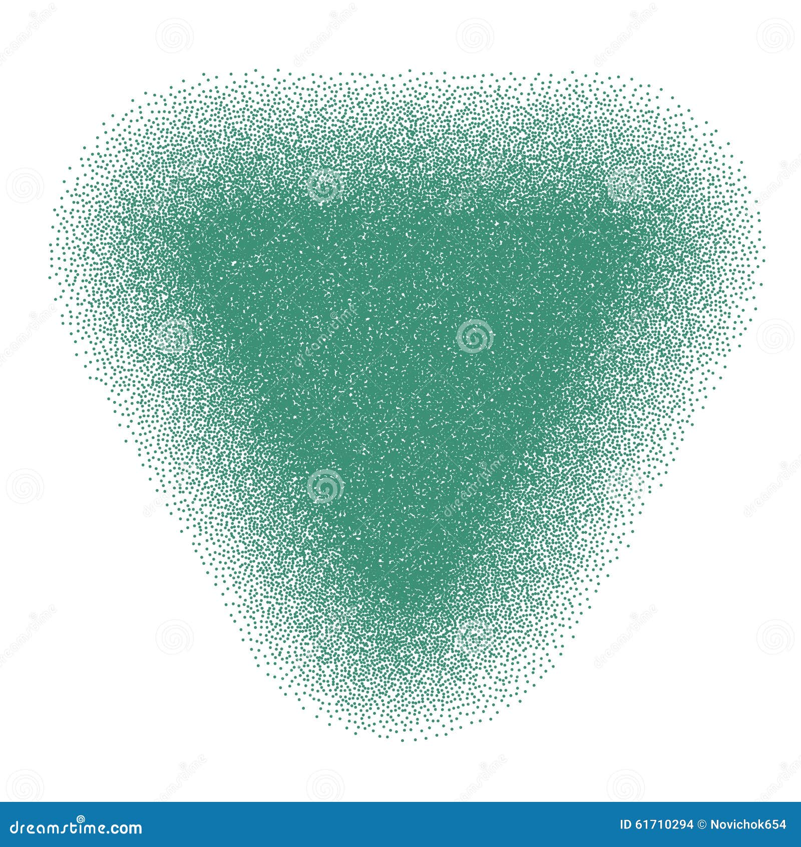 Triangle dotted banner stock vector. Illustration of grunge - 61710294