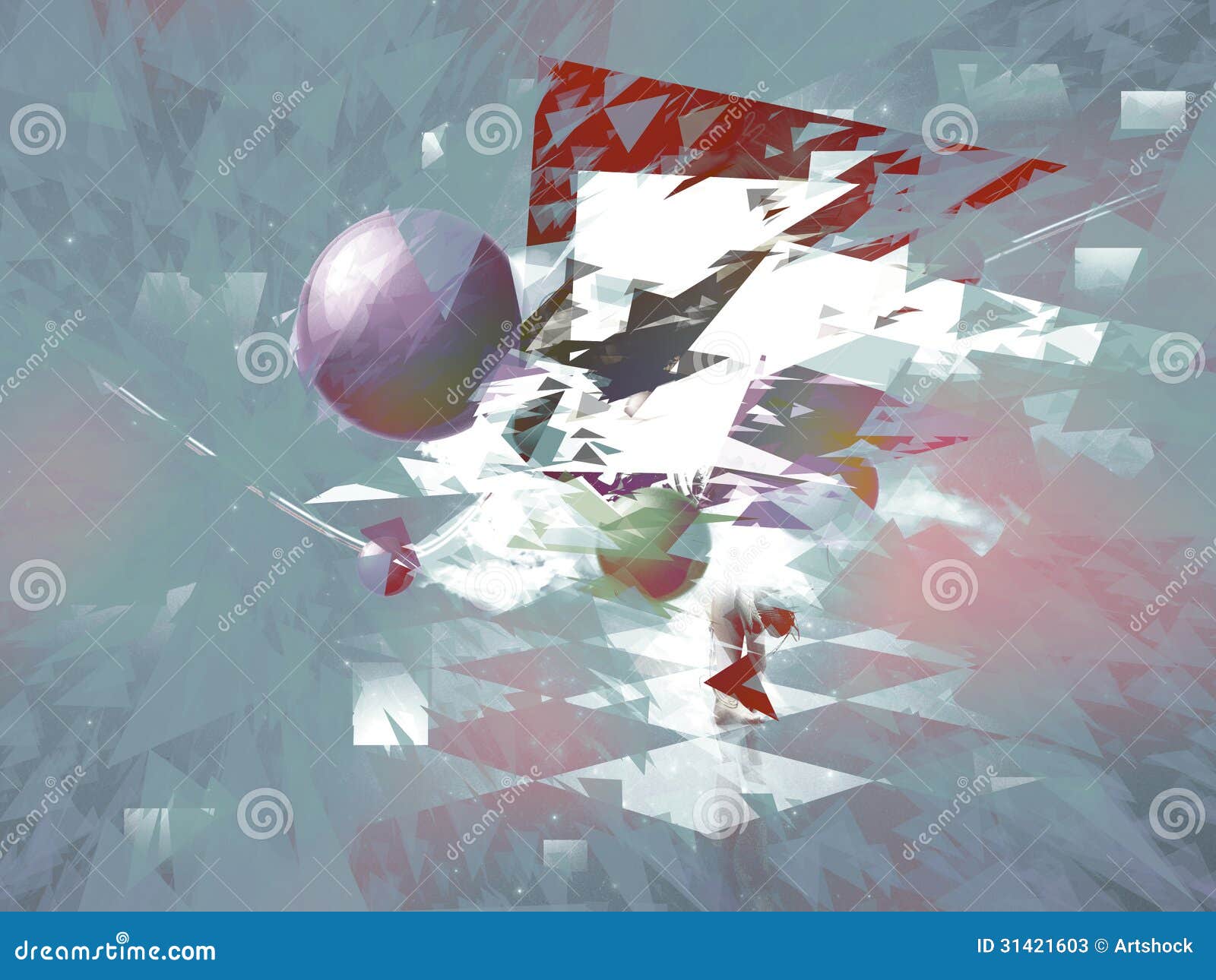Triangle Explosion Background Stock Illustration - Illustration of ...