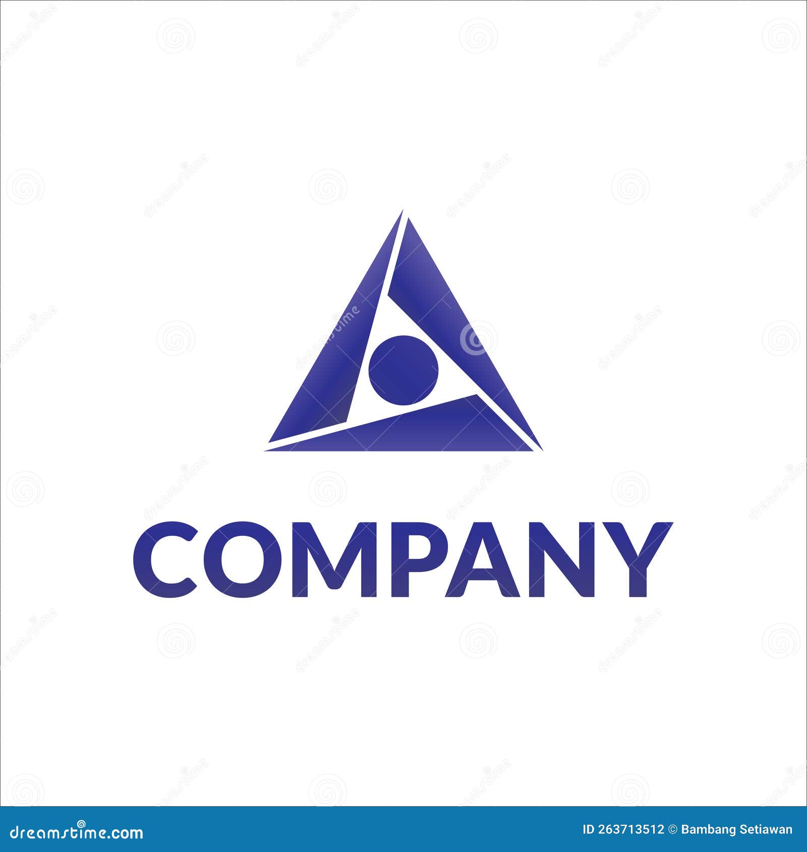 Triangle Eye Illustration. Three Angle Logo Design Concept Stock Vector ...