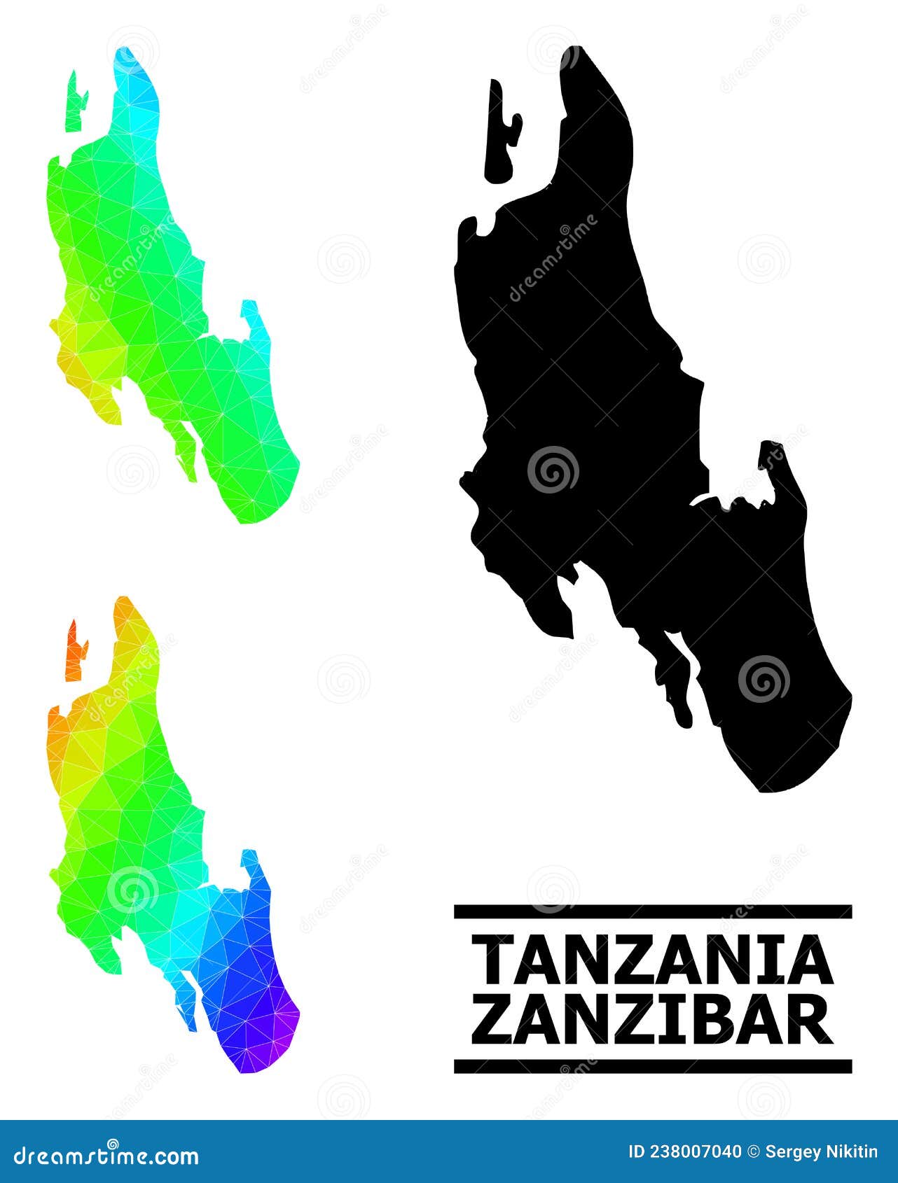 Zanzibar Island United Republic Of Tanzania, Zanzibar Archipelago Map ...