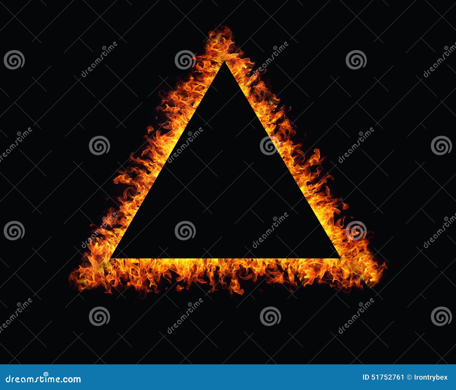 Triangle With Fire Symbol Line Icon. Flammable Caution Sign Outline ...