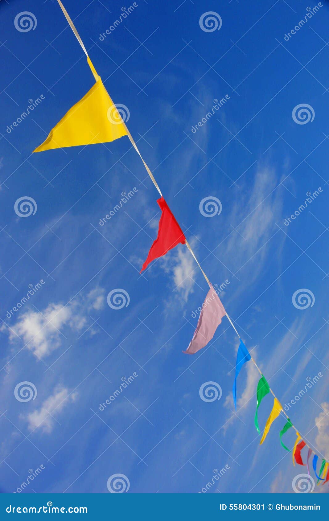 Triangle flag sky stock image. Image of wave, color, banner - 55804301