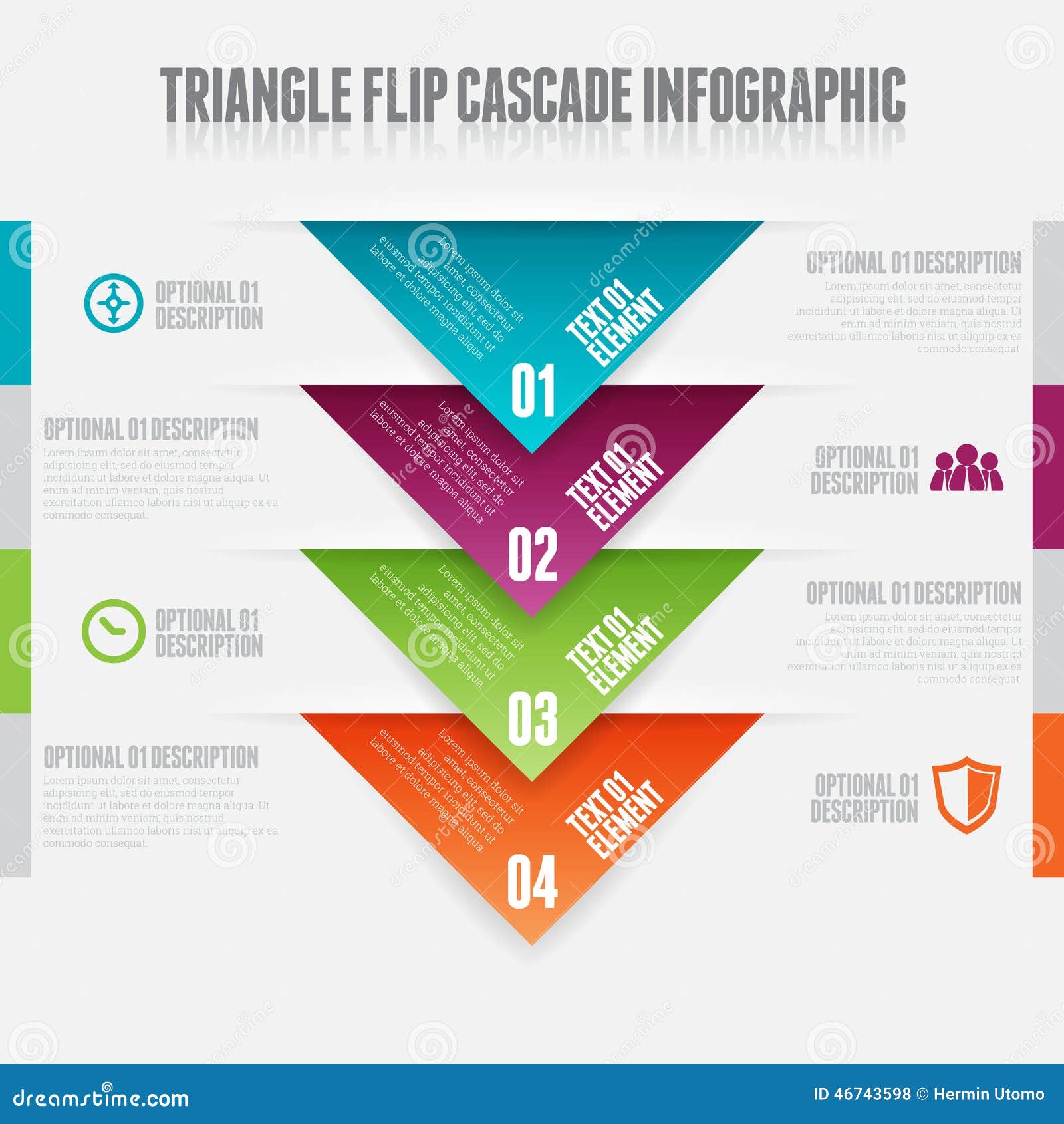 Paper With Cascading Pyramid From Vision Mission To Goals Strategy To ...