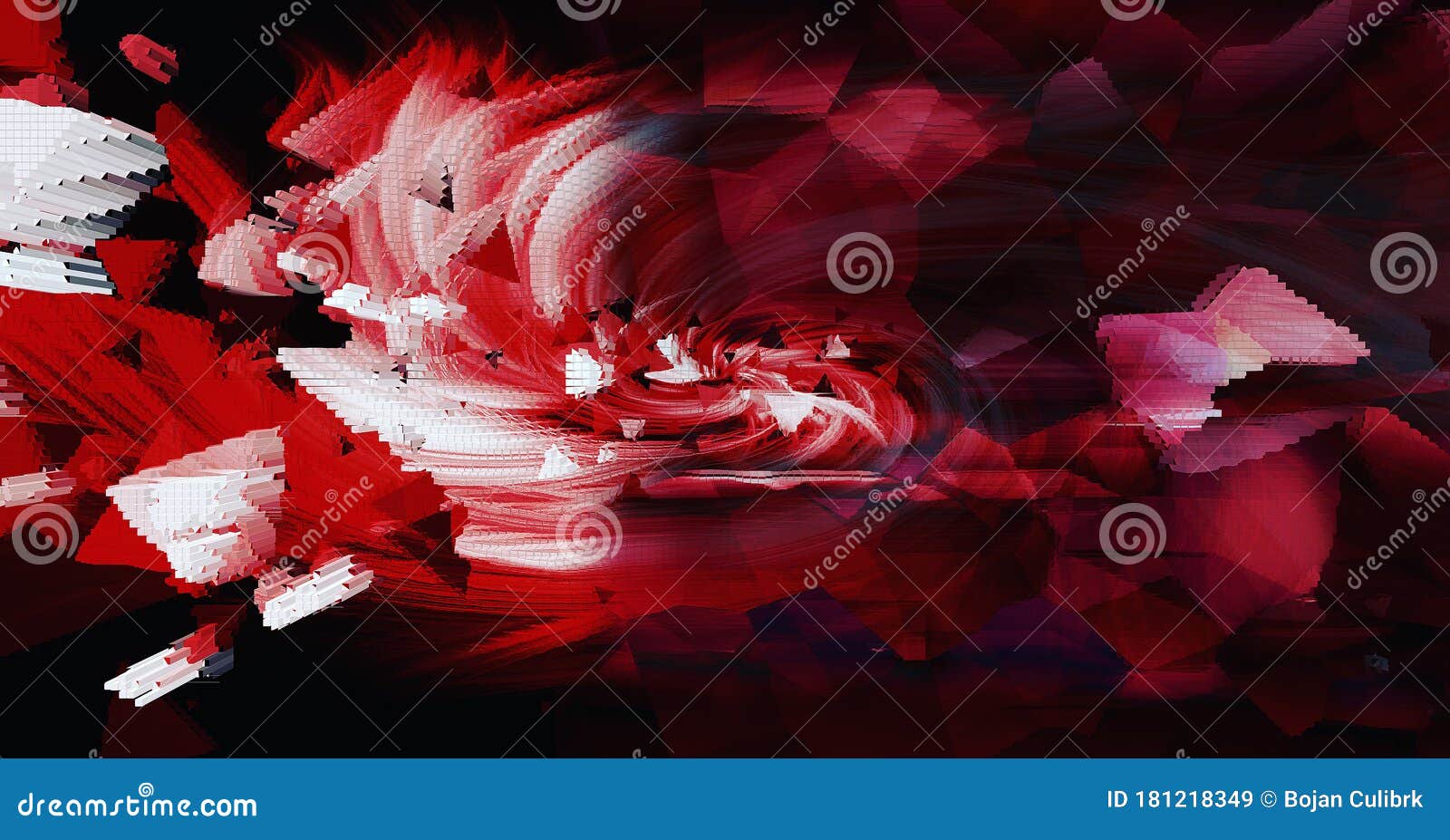 Triangle Formation. Abstract Digital Illustration Art. Triangular ...