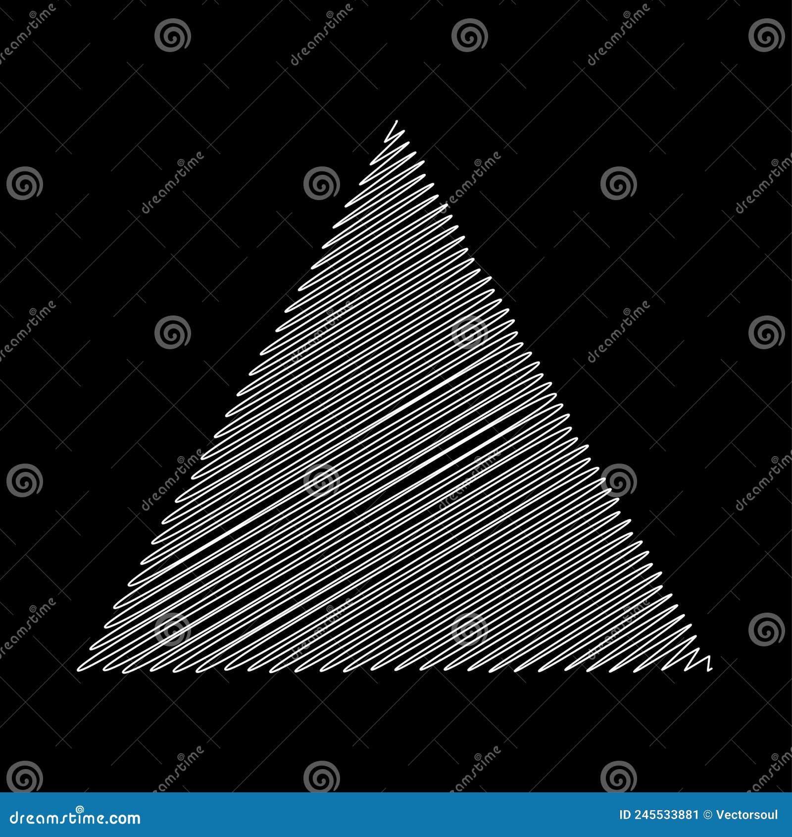 Triangle Freehand Drawing, Handdrawn Scribble, Doodle, Sketch Shape ...
