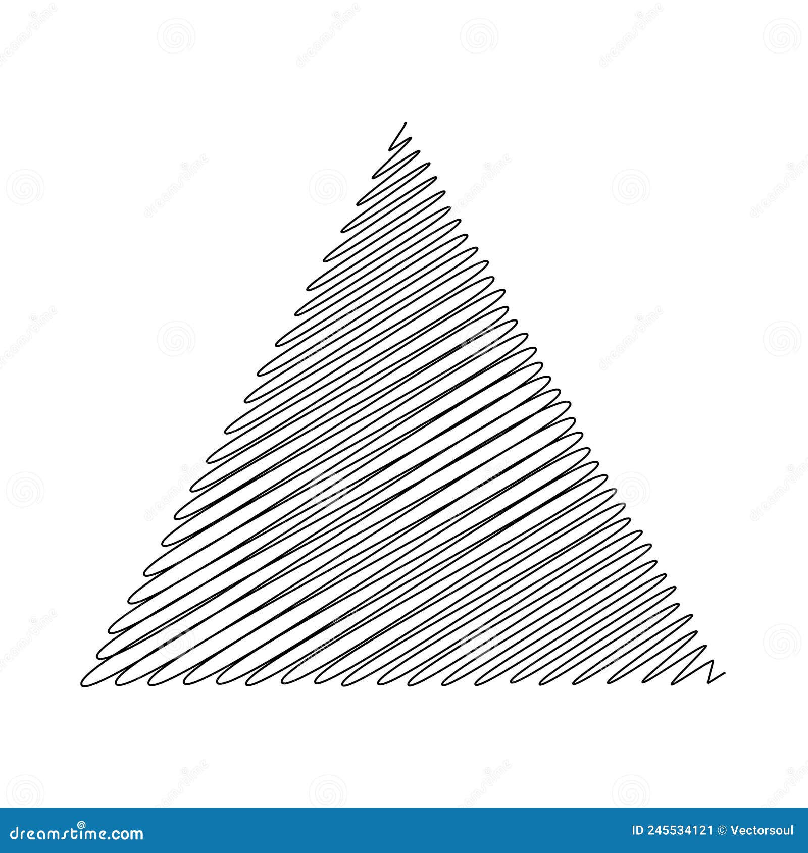 Triangle Freehand Drawing, Handdrawn Scribble, Doodle, Sketch Shape ...