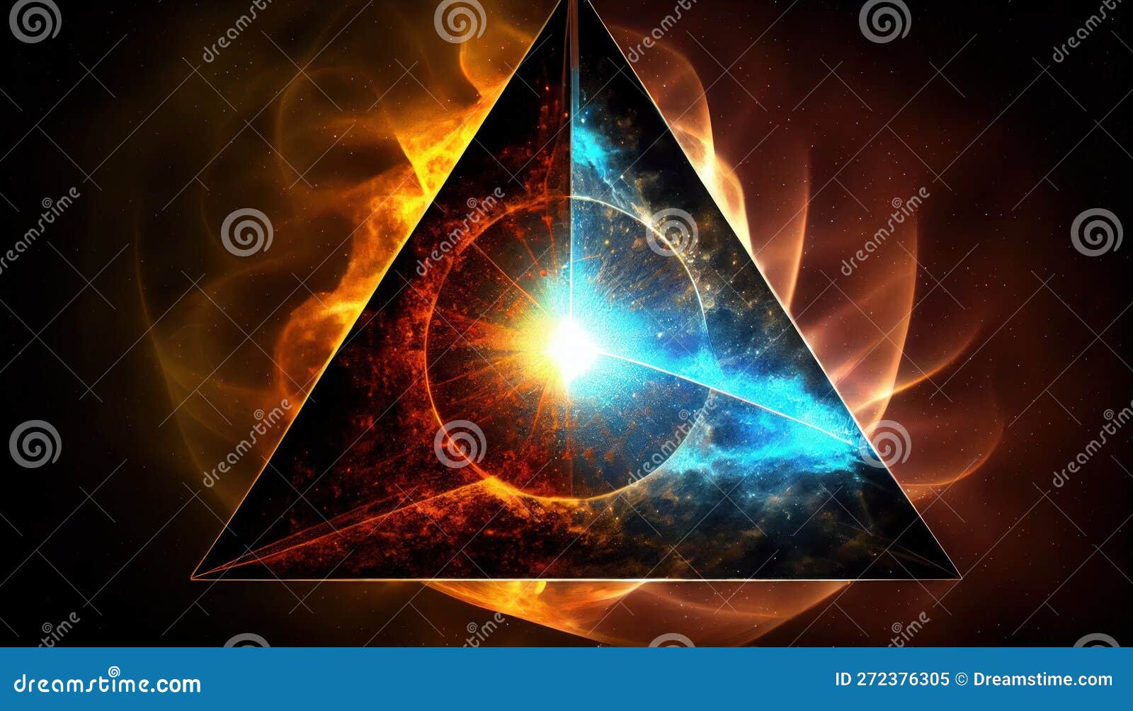 Triangle in Front of Neutron Star Beautiful Universe Generative AI ...