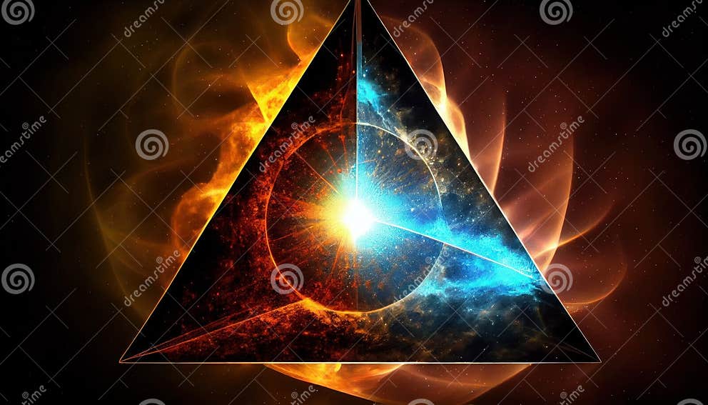 Triangle in Front of Neutron Star Beautiful Universe Generative AI ...