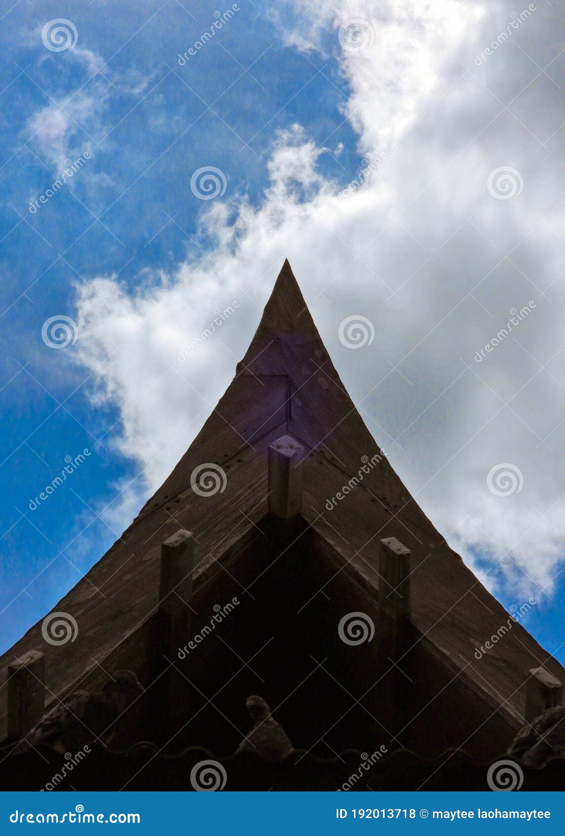 Thai Art On Roof Church At Phathat Cheung Choom Woravihan Temple ...