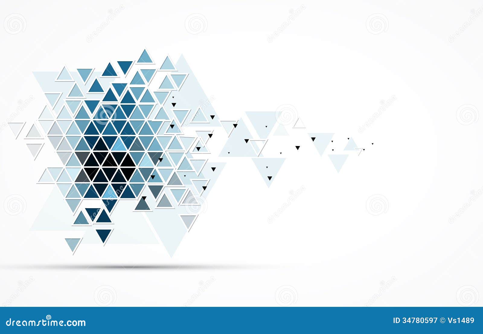 Triangle Futuristic Internet High Computer Technology Business Stock ...