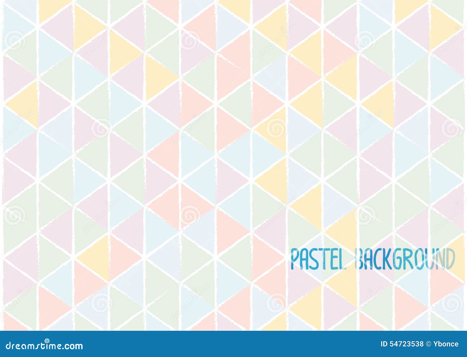 Triangle Geometric Abstract Background Pastel Water Colour Style Stock ...