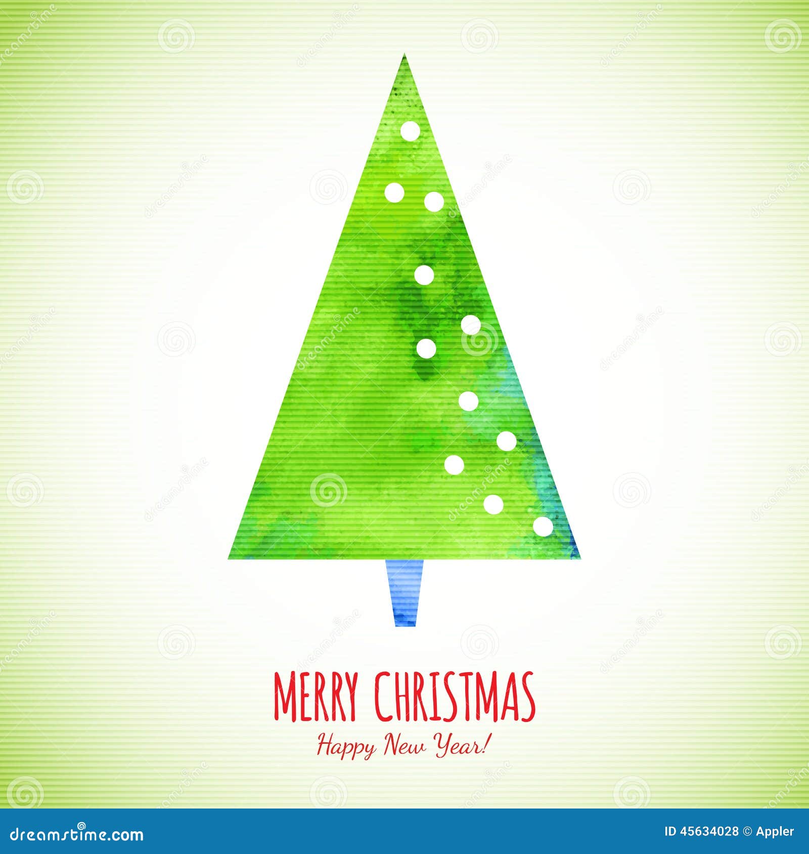 Triangle Geometric Christmas Tree Vector Stock Vector - Illustration of ...