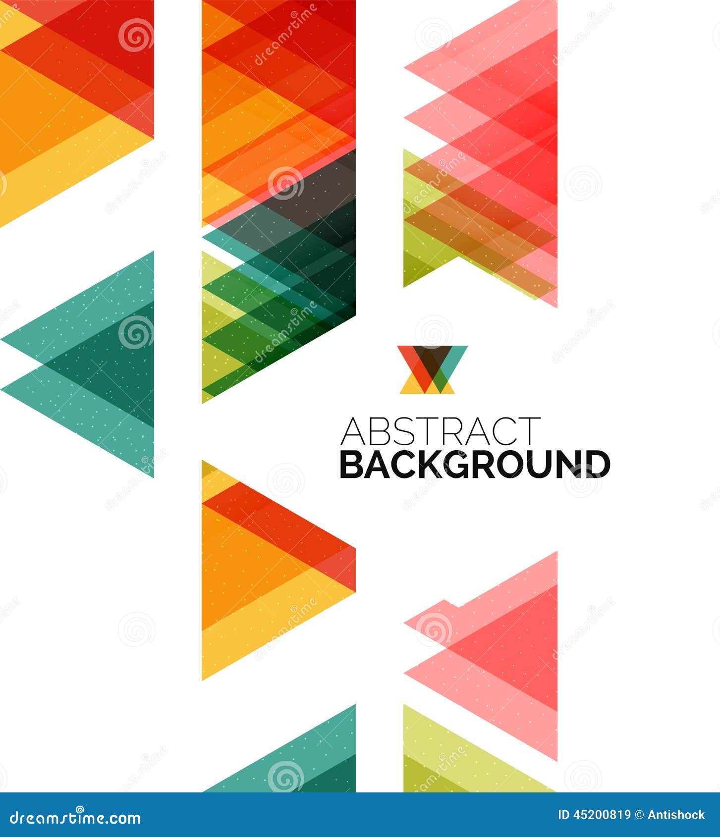 Triangle geometric concept stock vector. Illustration of paper - 45200819