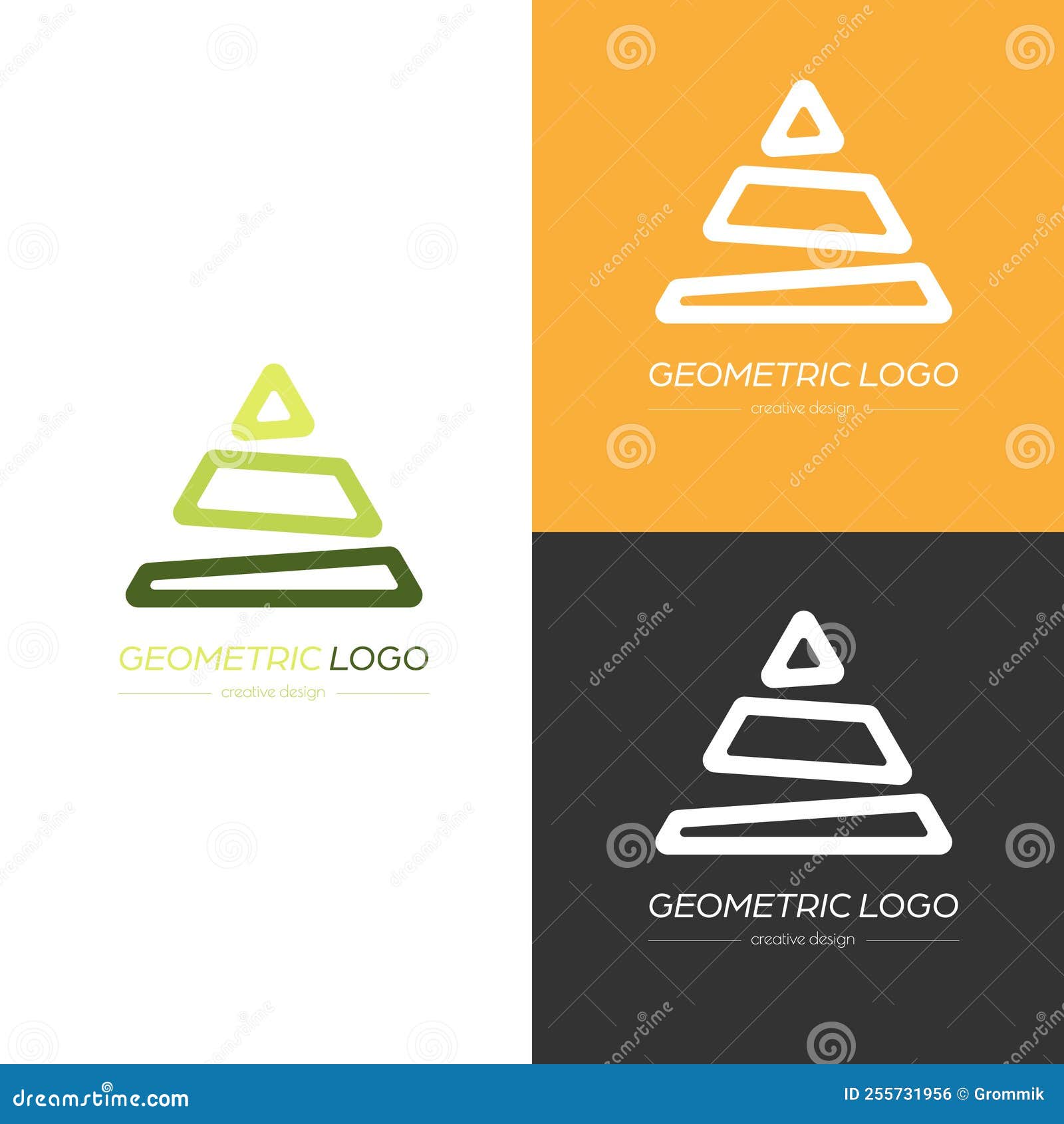 Triangle. Geometric Logo for Business, Company and the Implementation ...