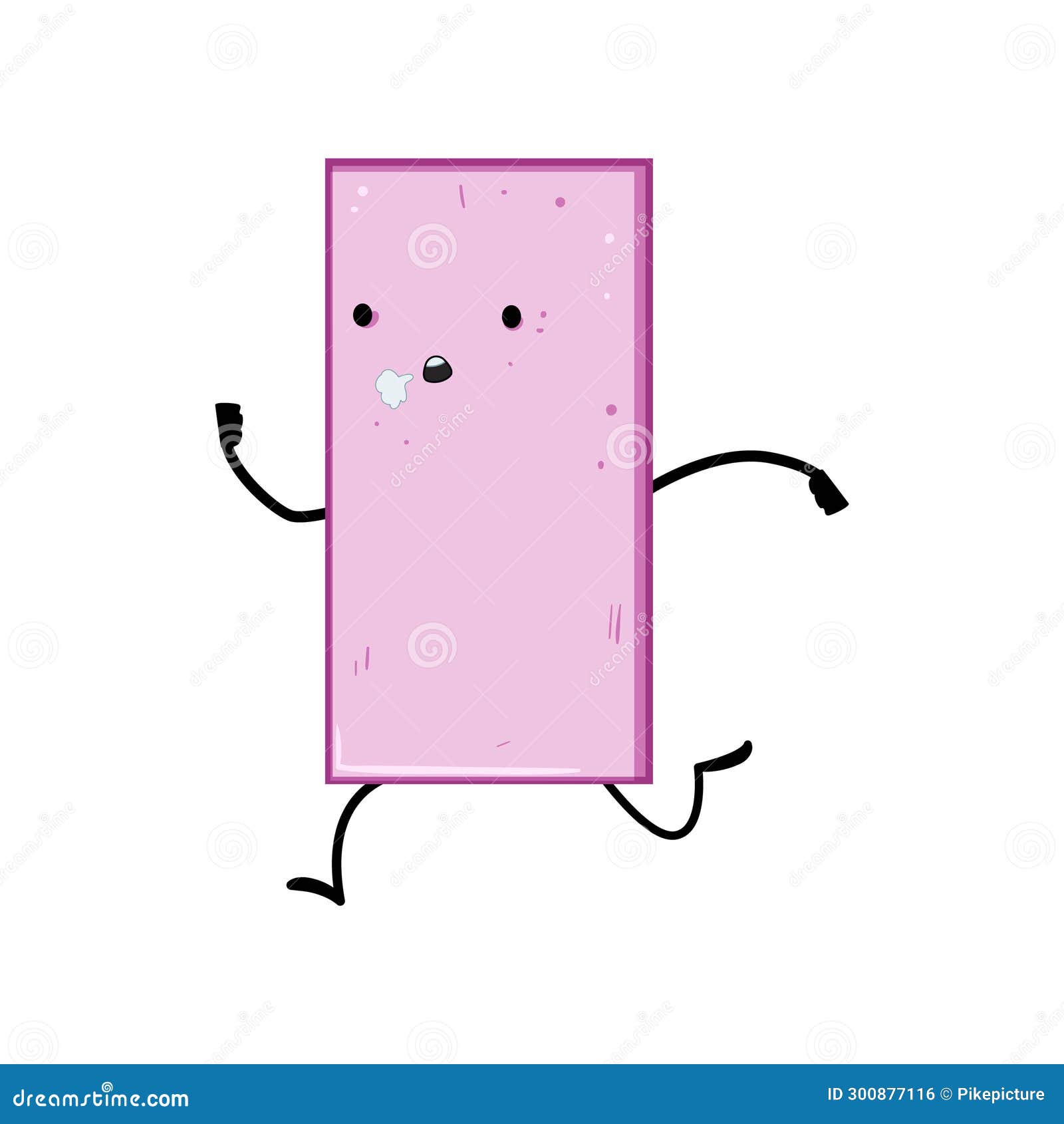 Triangle Geometric Shape Character Cartoon Vector Illustration Stock ...