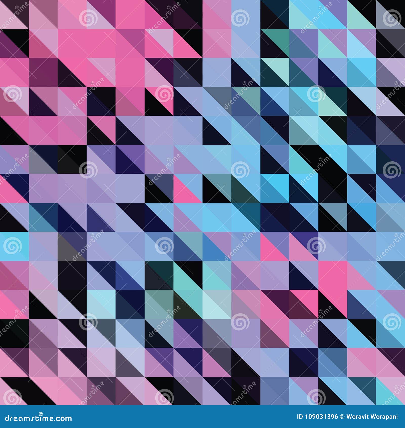 Triangle Geometric Shapes Pattern. Stock Vector - Illustration of ...