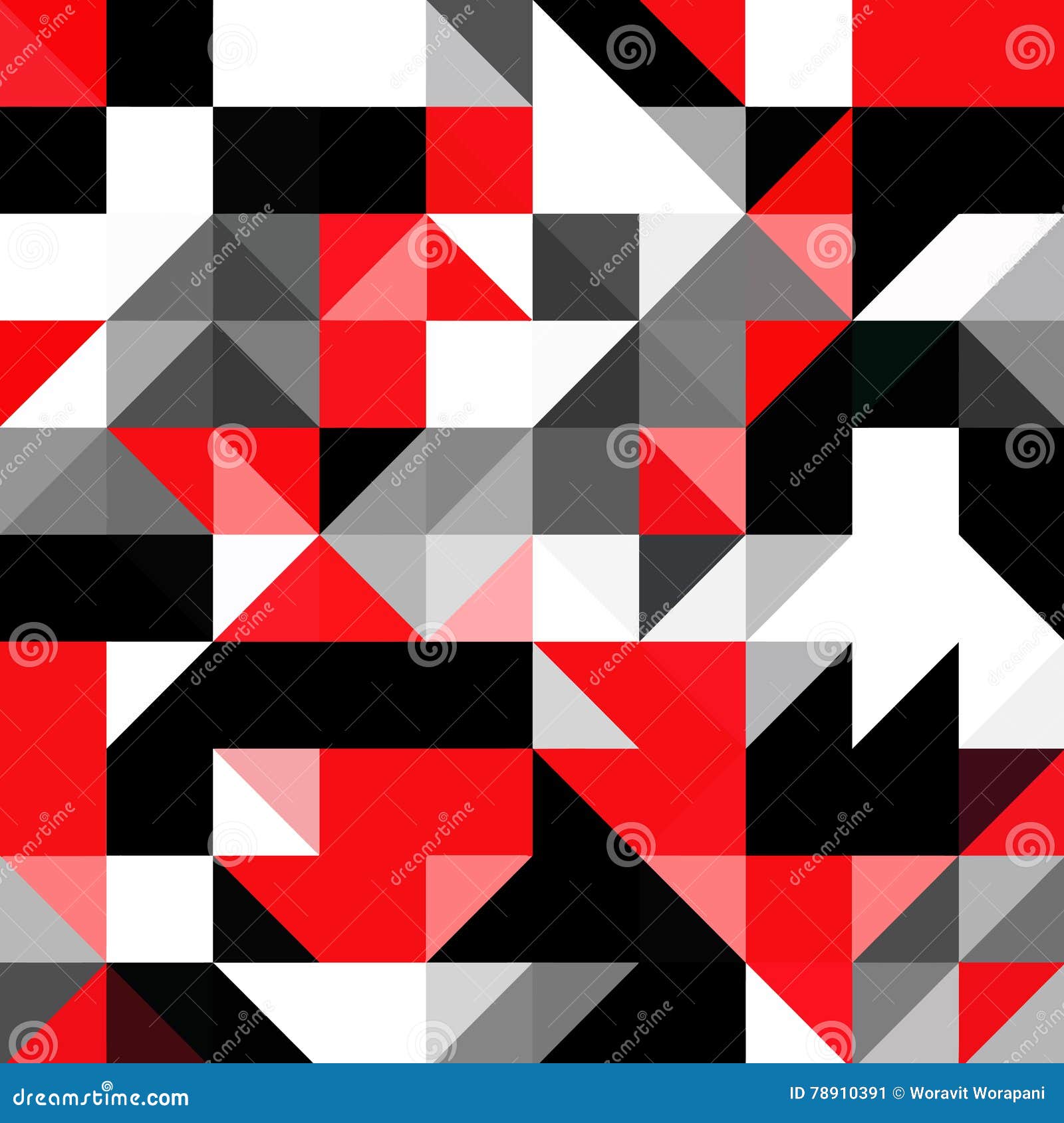 Triangle geometric shapes. stock vector. Illustration of decorative ...