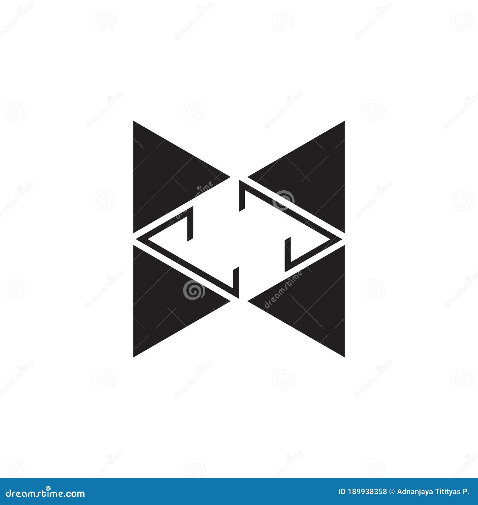 Triangle Geometric Square Abstract Logo Vector Stock Vector ...