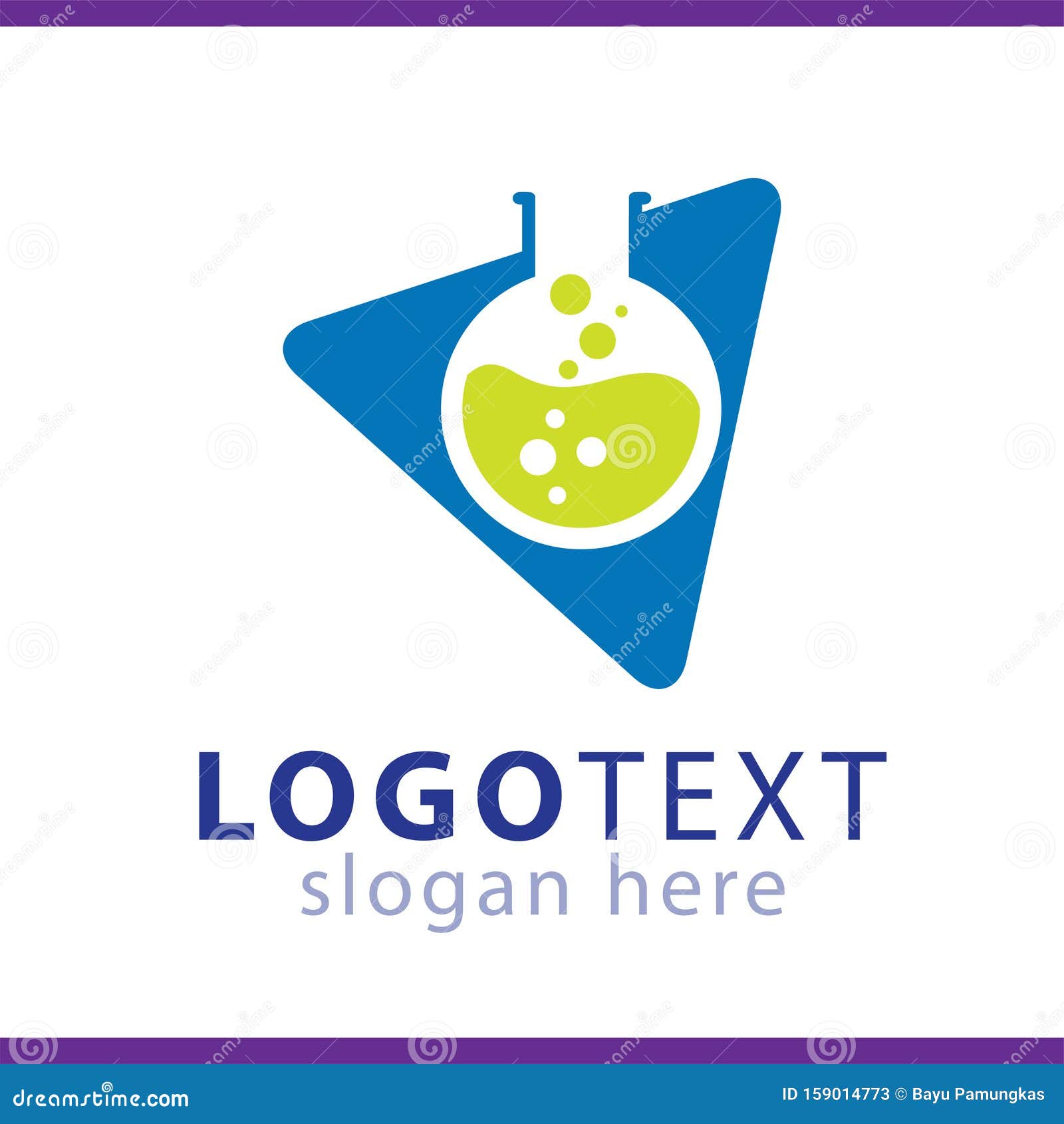 Triangle Glass lab Logo stock vector. Illustration of build - 159014773