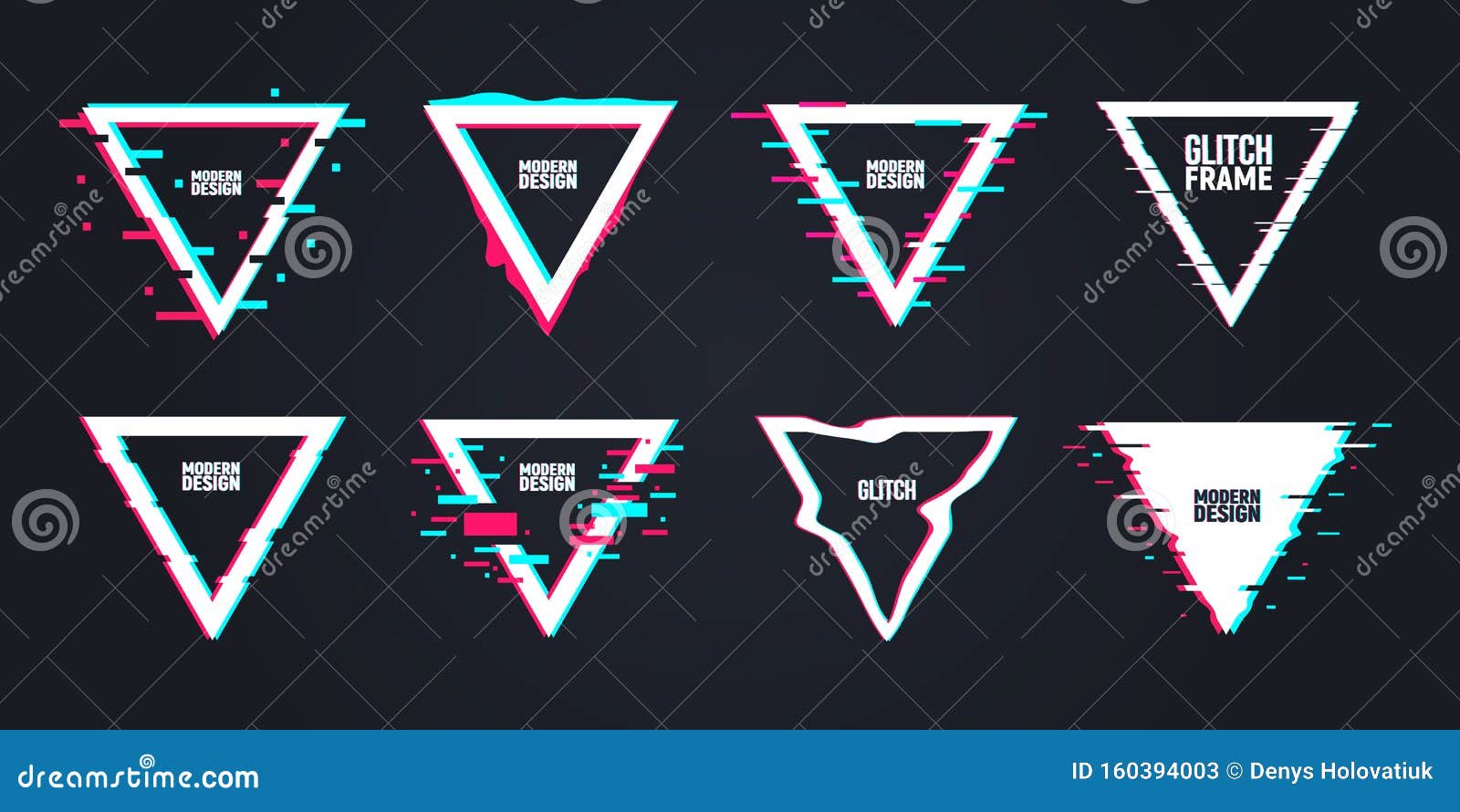 Triangle Glitch Frames Set. Triangle Glitch Frame Templates. Retro ... Triangle Glitch Frames Set. Triangle Glitch Frame Templates. Retro ...