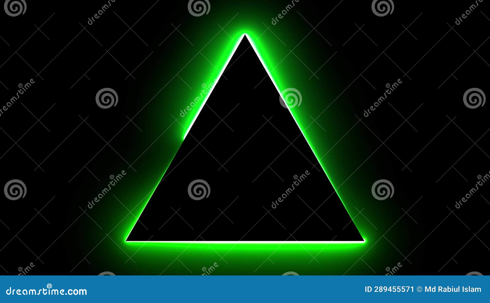 Triangle Glowing Neon Frame . Stock Video - Video of seamless, glow ...