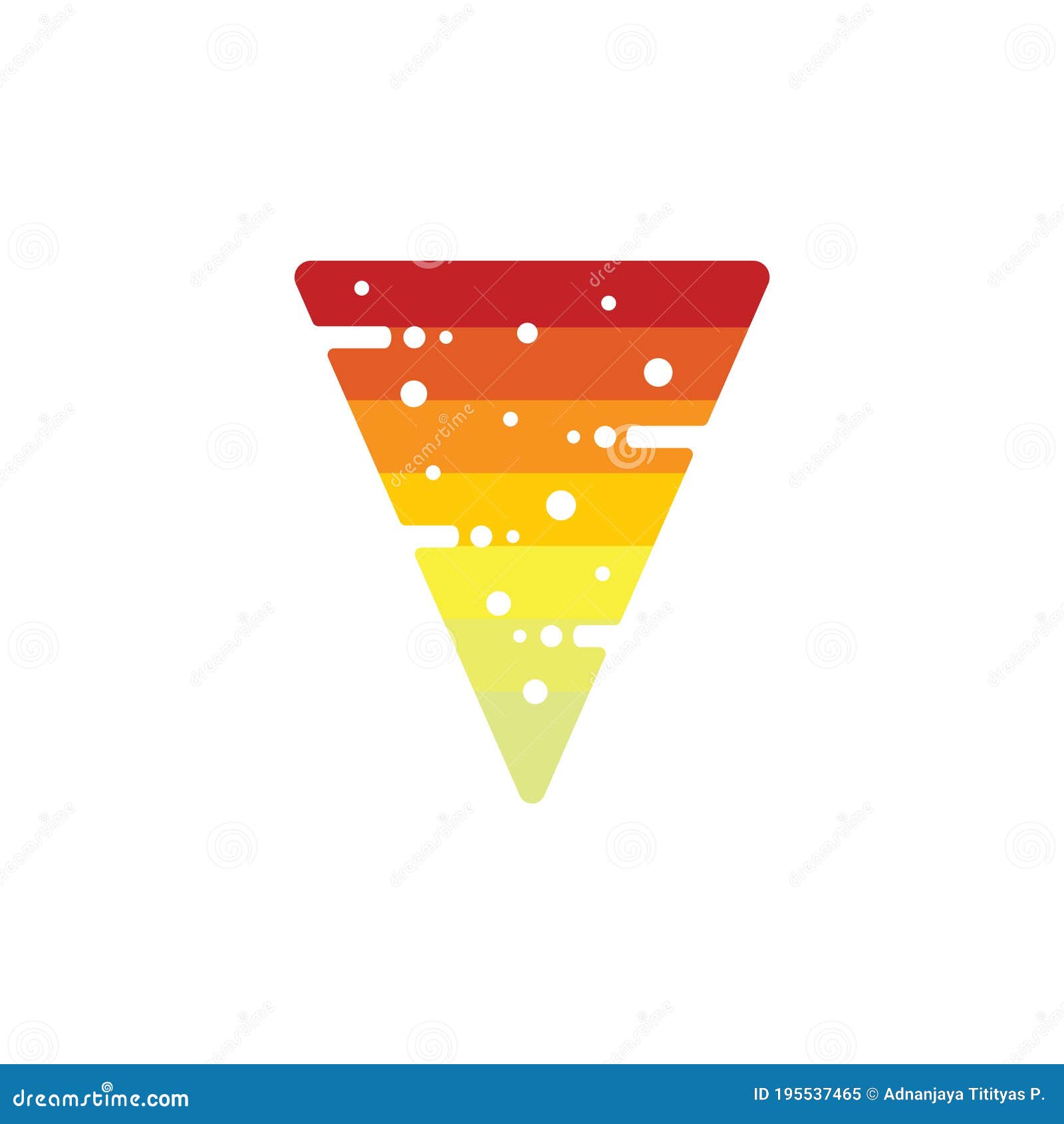 Triangle Gradient Cheese Pizza Symbol Vector Stock Vector ...