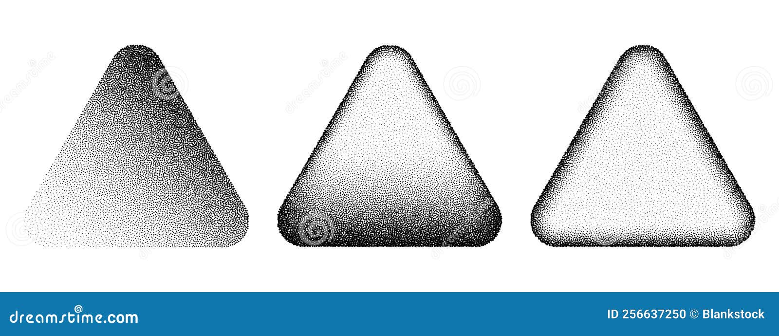 Triangle Grain Pattern Background. Black Noise Stipple Dots Frames ...