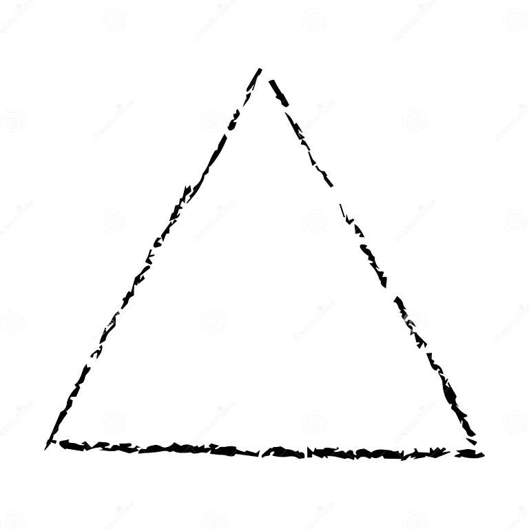 Triangle Grunge Texture Element Frame Border Shape Icon for Decorative ...