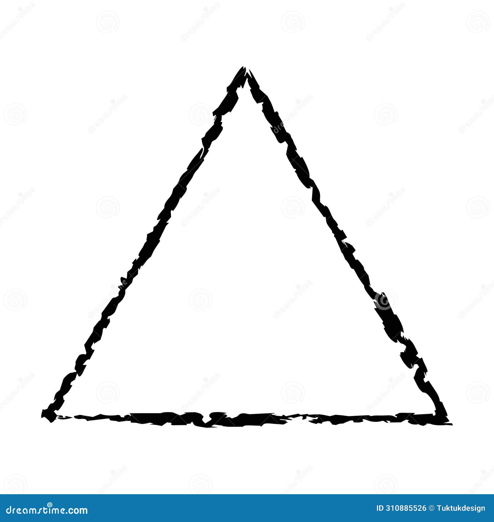 Triangle Grunge Texture Element Frame Border Shape Icon for Decorative ...