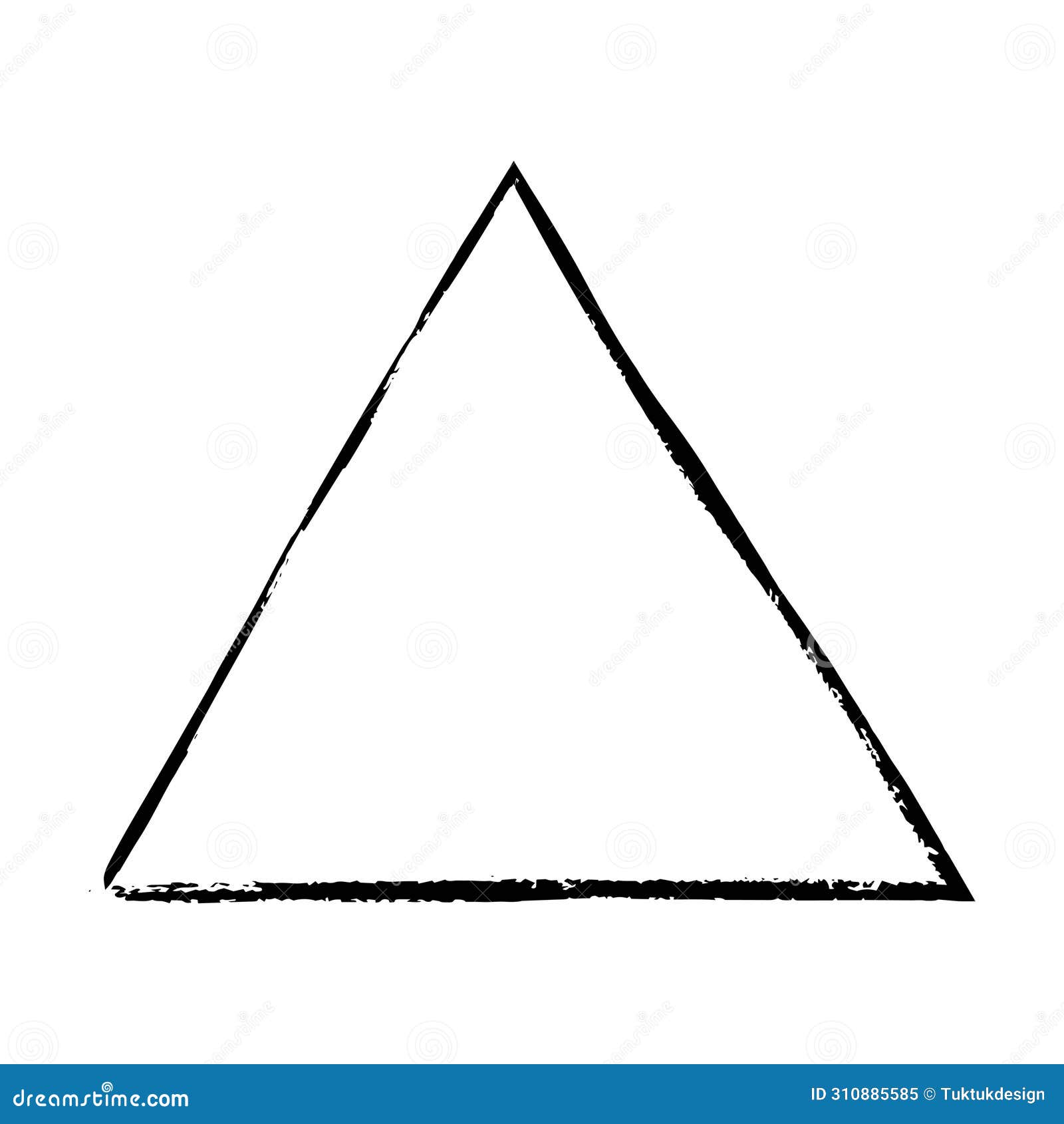 Triangle Grunge Texture Element Frame Border Shape Icon for Decorative ...