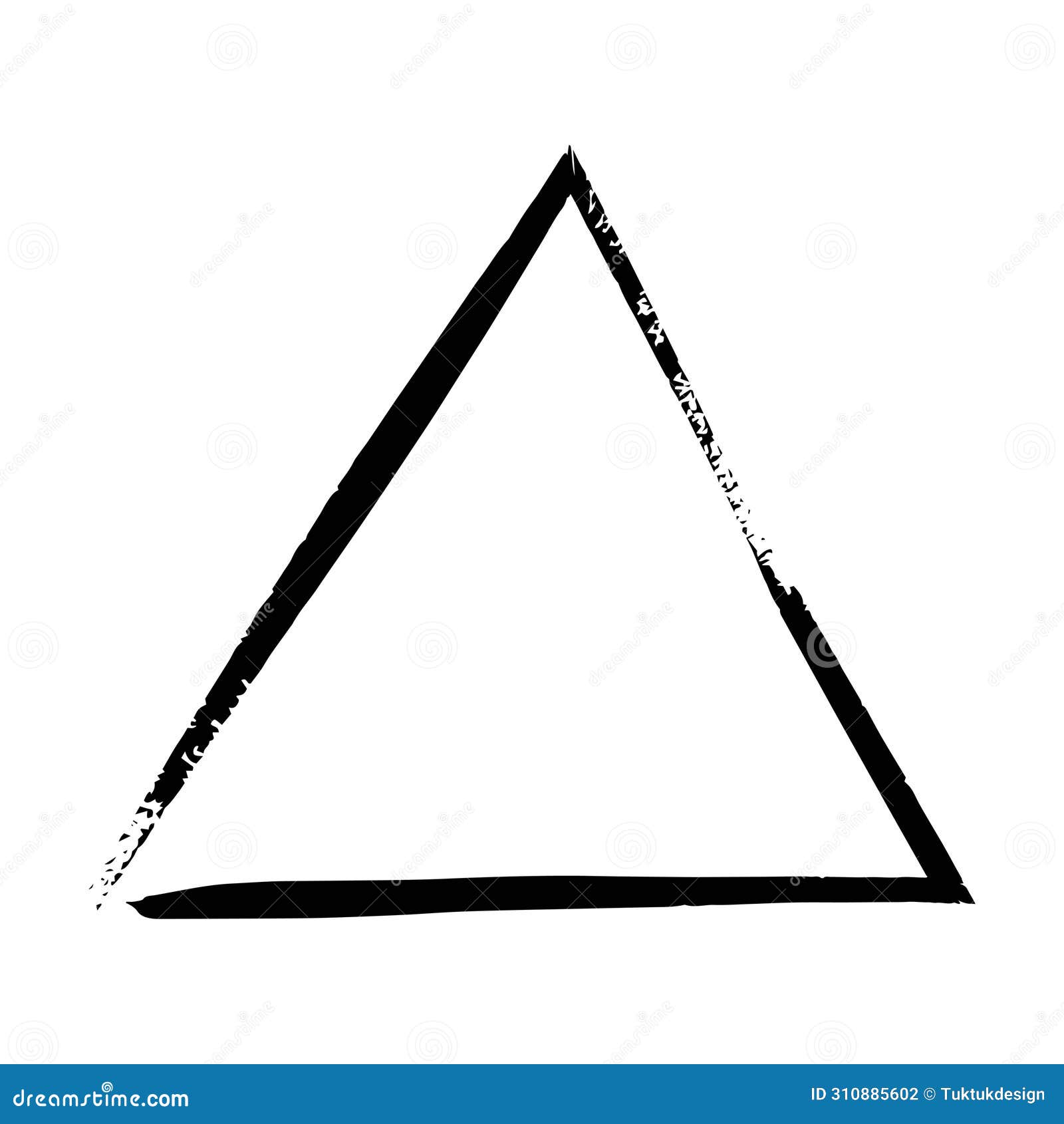 Triangle Grunge Texture Element Frame Border Shape Icon for Decorative ...